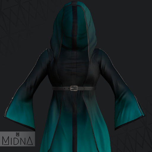 Second Life Marketplace - MIDNA - Ichika Jacket - GRADIENT AQUA [ADD]